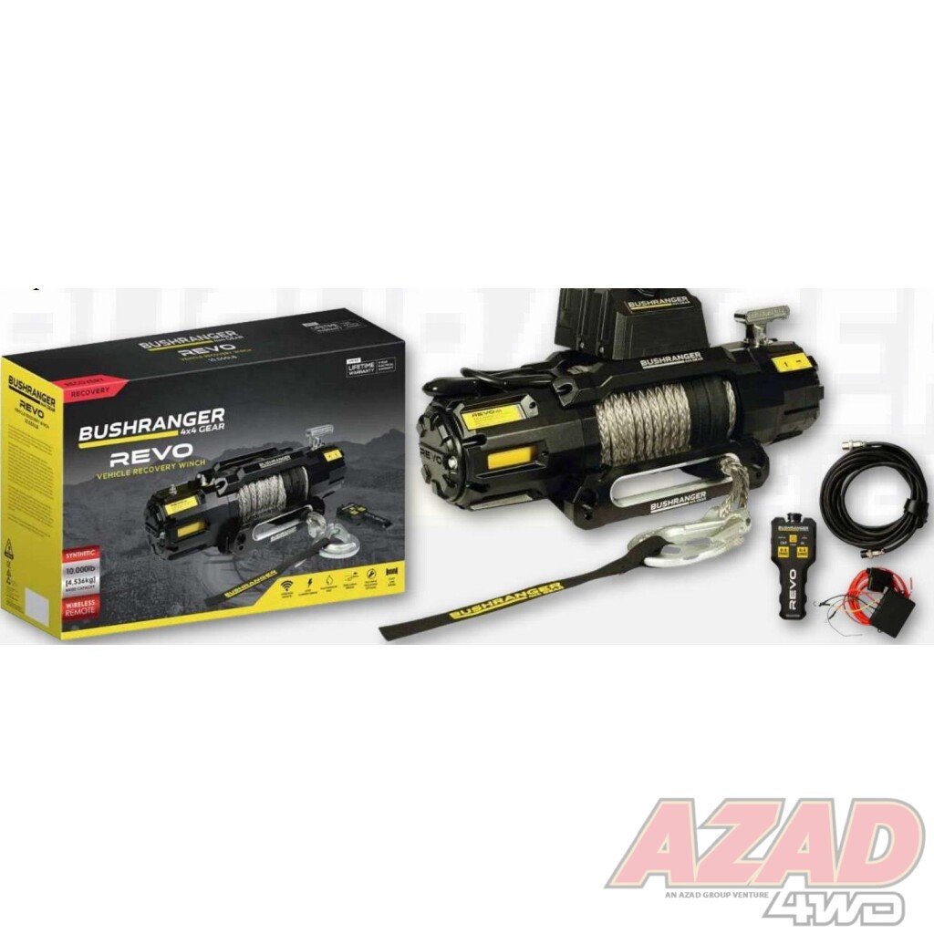 Bushranger REVO Winch | 10,000LB | SYNTHETIC - AZAD 4WD