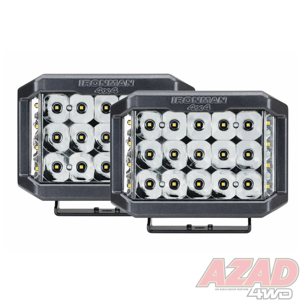 Ironman 99W 5X7 ECLIPSE LED WITH SIDE SHOOTERS-DRIVING LIGHT (PAIR ...