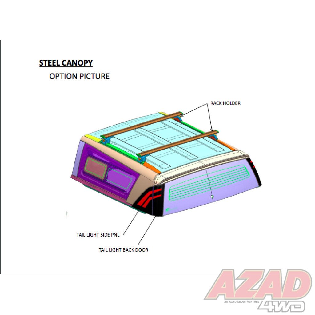 Sammitr TL1 steel canopy - AZAD 4WD